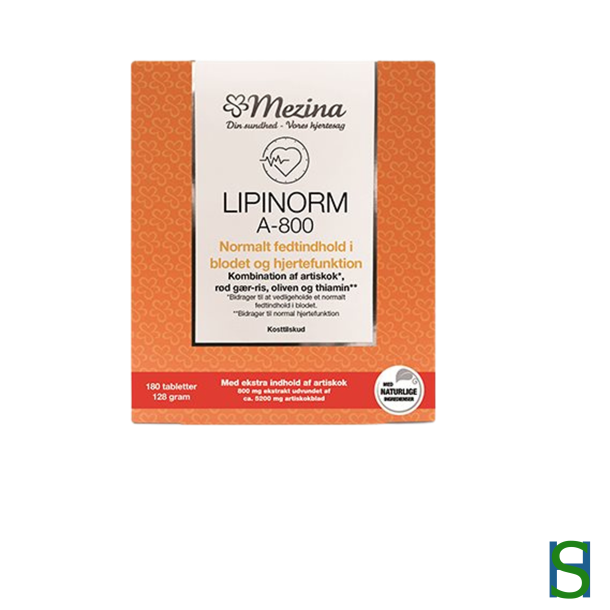 Køb Mezina Lipinorm A-800 90 stk - Helseservice.dk