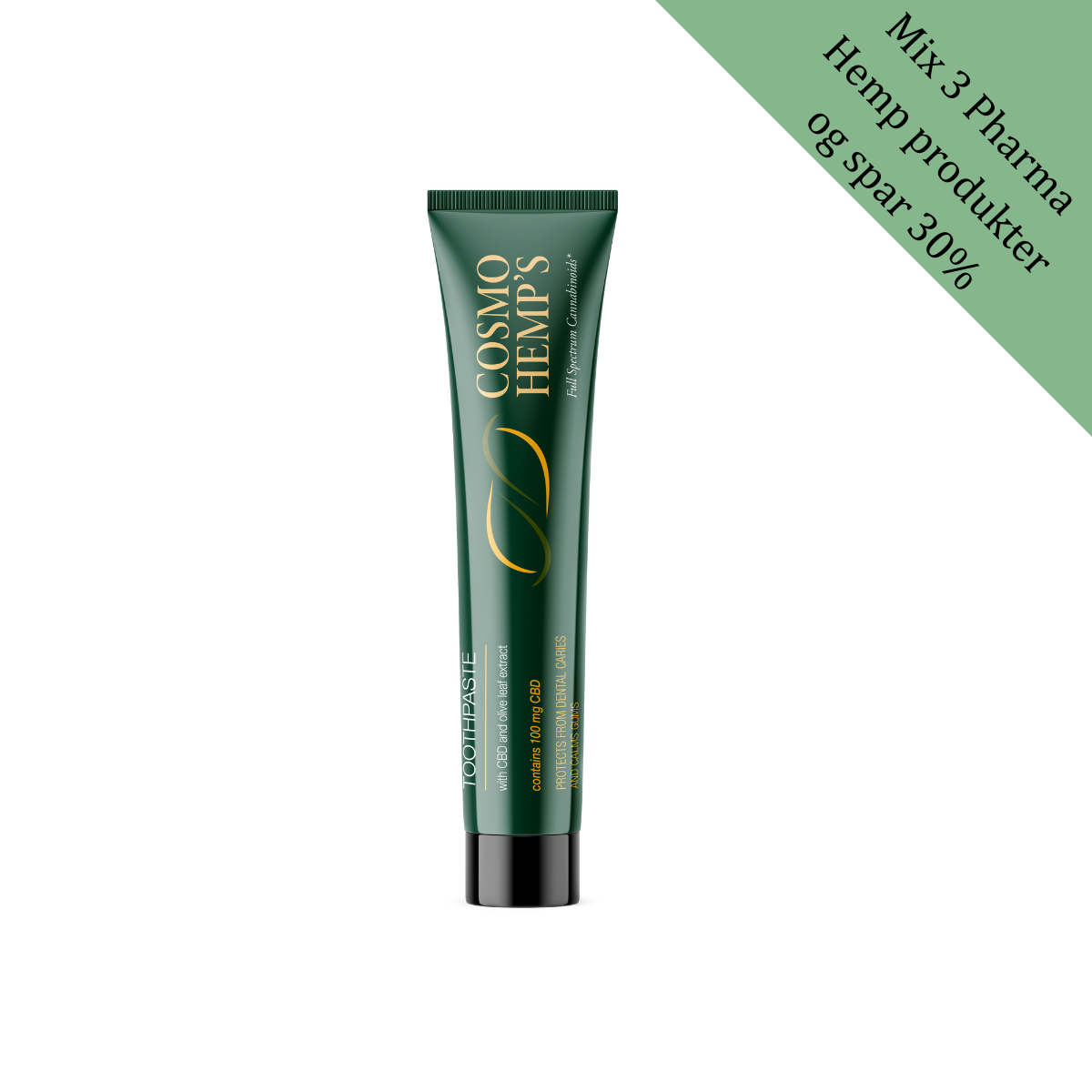 Cosmo Hemp CBD Tandpasta - Til Sart Tandkød (100mg CBD)