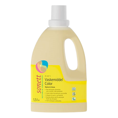 Sonett Økologisk Vaskemiddel Color - Mynte & Citron (1,5 L)